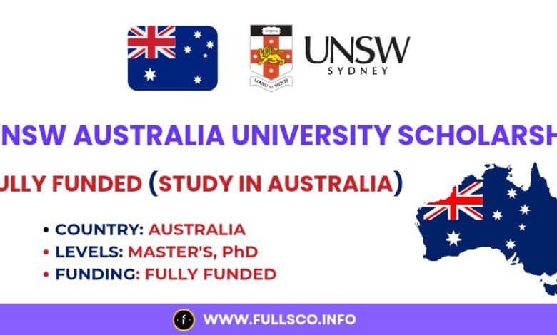 UNSW International Scholarships 2025, Australia - FULLSCO